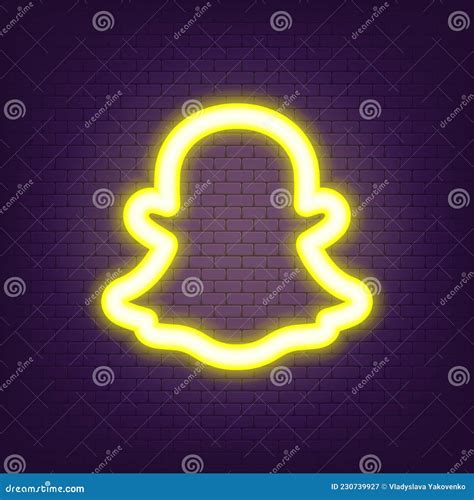 Snapchat Logo Neon Snapchat Icon Social Media Icons Realistic