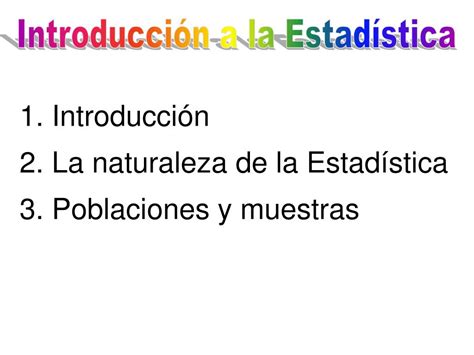 Ppt Introducci N A La Estad Stica Powerpoint Presentation Free