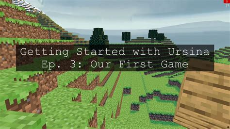 3d in python getting started with ursina ep 3 our first game youtube