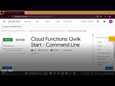 Cloud Functions Qwik Start Command Line qwiklabs GSP080 Epañol