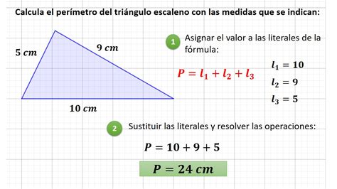 Perímetro y área del triángulo escaleno Aula05mate
