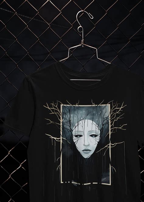Gothic Mirror Shirt Trad Goth Creepy Mirror Shirt Weirdcore