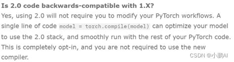 聊聊pytorch2 0的新特性 torchinductor csdn博客