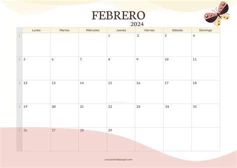 Calendario De Febrero Para Imprimir Image To U