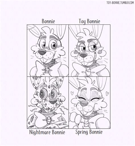 Fnaf Spring Bonnie Coloring Pages