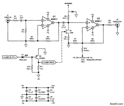 Sync Tip Dc Restorer Power Supply Circuit Circuit Diagram Seekic