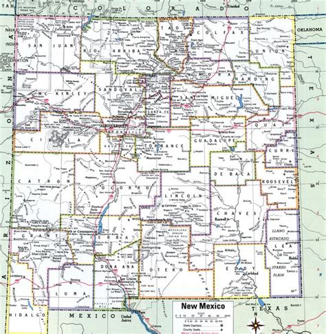 New Mexico County Map