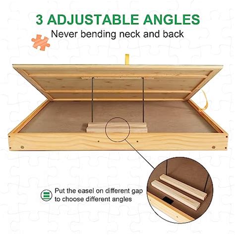 All Jig Pcs Portable Puzzle Table With Legs Adjustable Jigsaw
