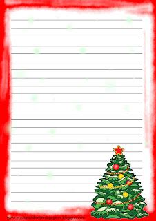 Modelo De Papel De Carta Para O Natal Modelos De Papel De Carta Para