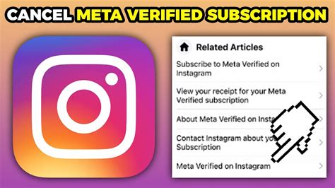 How To Cancel Meta Verified Subscription Instagram Youtube