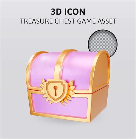 Illustration 3d De L atout Du Jeu Du Coffre Au Trésor PSD Premium