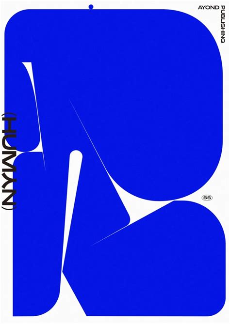 An Abstract Blue Poster With The Word The Human Body