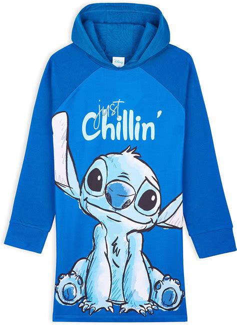 Disney Felpa Vestito Per Bambina E Ragazza Stitch Felpa Oversize In