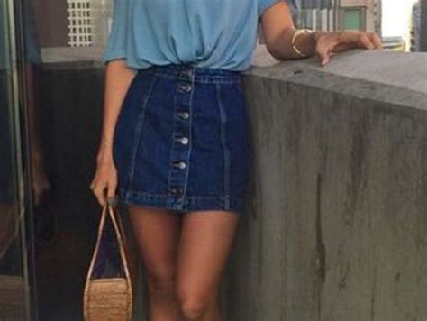 Outfit Con Falda De Mezclilla 20 Ideas Para Sentirte Elegante Y Fresca