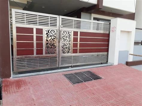Modern Stainless Steel Double Main Gate For Home 8x6 Feet At Rs 80000