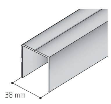 Horní profil S05 1 stříbrný elox Nodo shop
