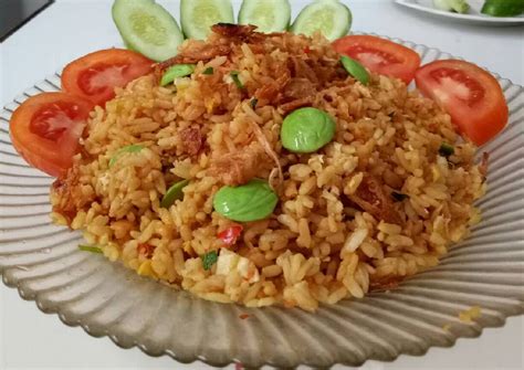 Resep Nasi Goreng Kampung Pakai Pete Oleh Lia Damayanti Cookpad