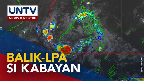 Bagyong Kabayan Humina Muling Naging Lpa Na Namataan Sa Kanluran