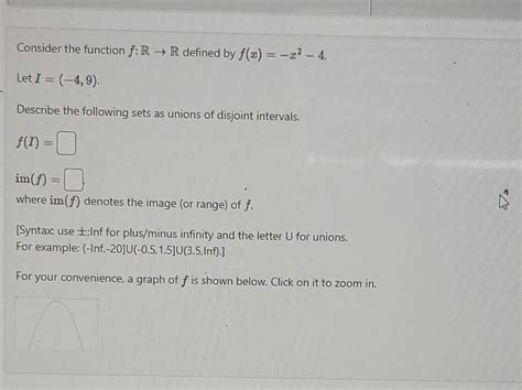 solved consider the function f r→ 8 ∞ defined by