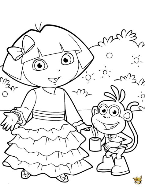 Coloriage Dora l Exploratrice 29827 Dessins Animés Dessin à