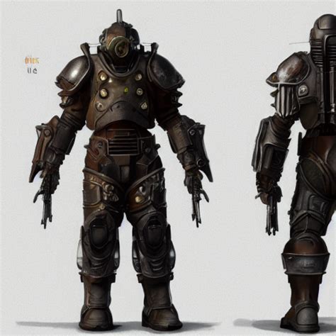 Krea Ai Fallout Concept Art Armor Render Ultra Unreal Engi