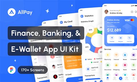 AllPay Finance Banking E Wallet App UI Kit Figma