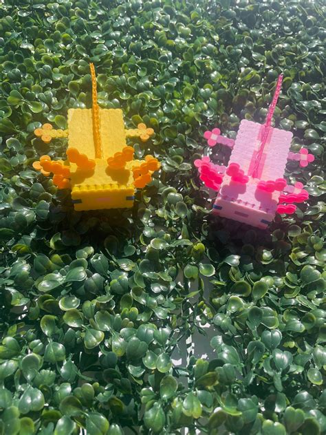 Minecraft Axolotl Perler Beads Etsy