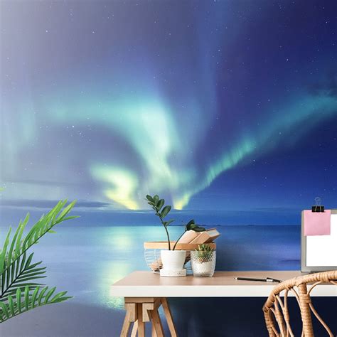 Samoprzylepna Fototapeta Zorza Polarna Nad Oceanem Dovido Pl