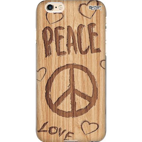 Capa Silicone NetCase Chapada Madeira Peace And Love Street Case