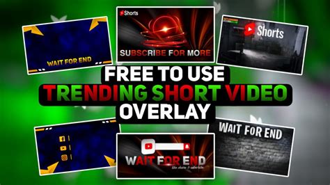 Free To Use Short Video Overlay How To Make Short Video Overlay