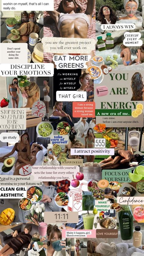 The Collage Shows Many Different Types Of Food