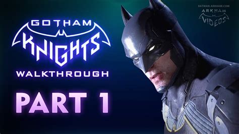 Gotham Knights Walkthrough Part 1 Intro 4K 60fps YouTube