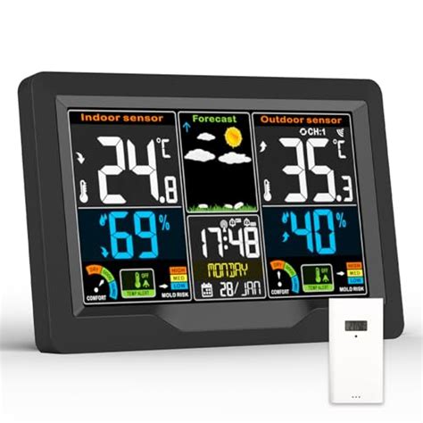 lll Wetterstation Funk mit Außensensor hygrowelt de