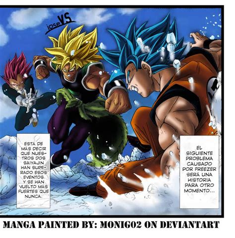 Broly Vs Goku And Vegeta DBS Manga 42 By MoniG02 By MoniG02 On