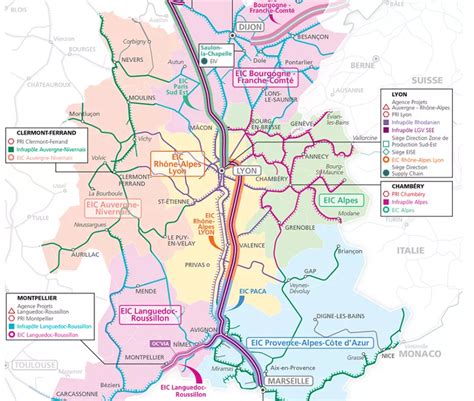 Les cartes du réseau ferré national SNCF Réseau
