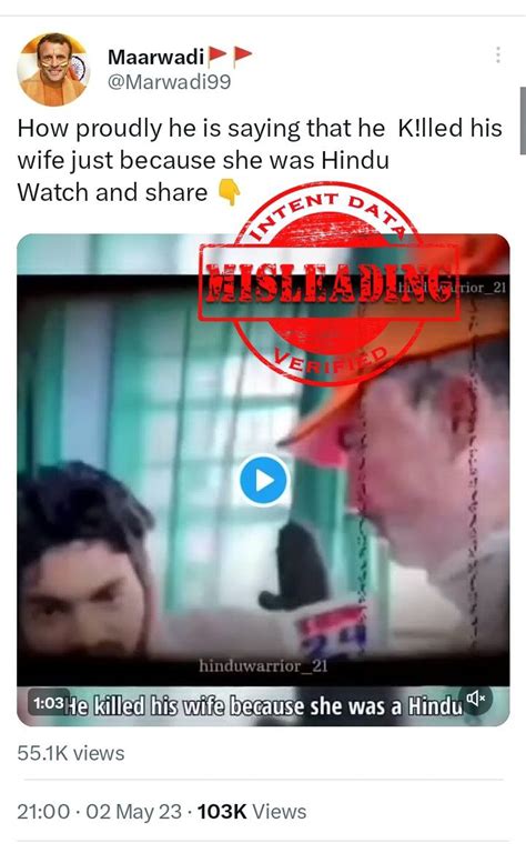 D Intent Data On Twitter 664 ANALYSIS Misleading FACT A Video Of A