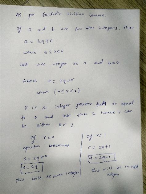 example 2 show that every positive even integer is of the form 2 q and that ev ev
