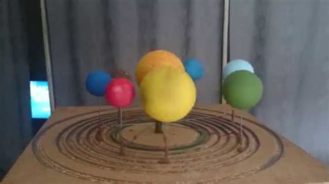 Maqueta Del Sistema Solar Con Movimiento Traslacion Y Rotacion YouTube