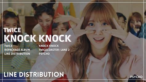 Twice Knock Knock Line Distribution Youtube