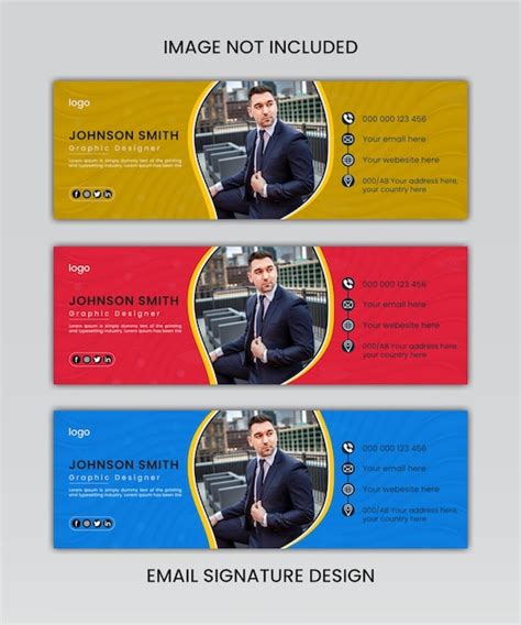 Premium Vector Vector Dark Minimalist Email Signature Design Template