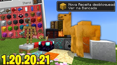 MINECRAFT PE 1 20 20 21 NOVIDADES PARIDADES E CORREÇÕES Bedrock