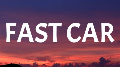 Luke Combs Fast Car Lyrics YouTube