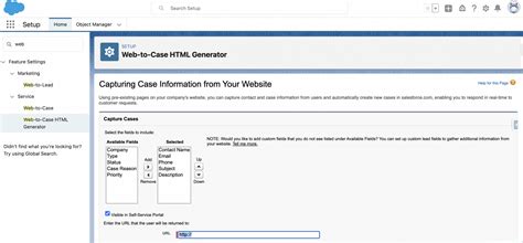 How To Set Up Salesforce Web To Case Forms Daldownie