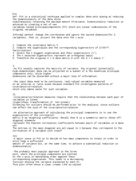 pca and t sne dimensionality reduction pdf principal component analysis eigenvalues and