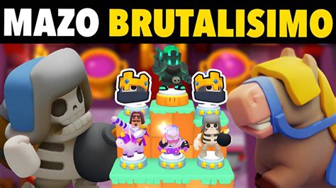 EL MAZO MAS BRUTAL DE REY ESQUELETO EN CLASH MINI YouTube