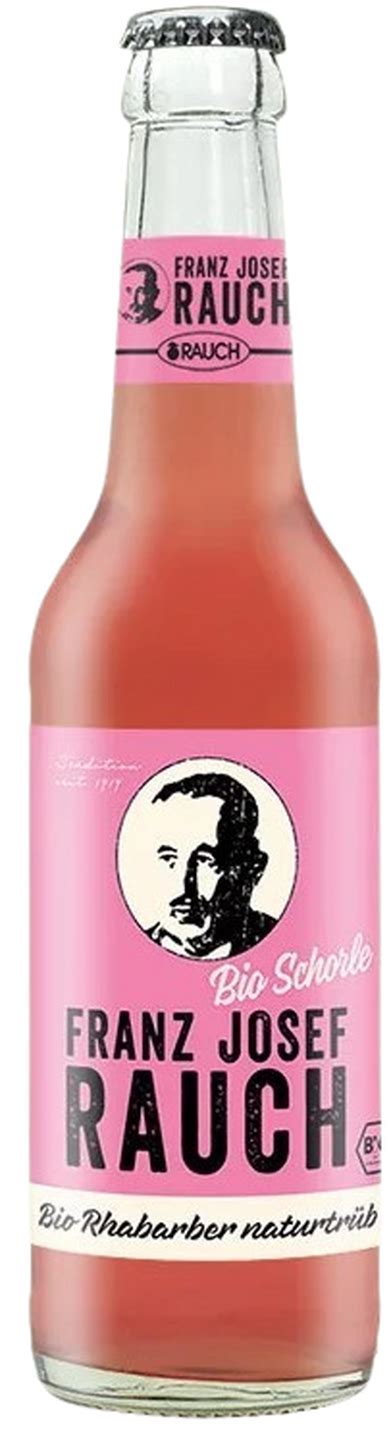 Franz Josef Rauch Bio Rhabarber Schorle naturtrüb M Hubauer GmbH