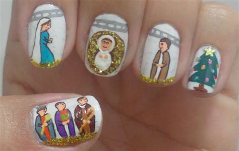 Unhas Decoradas Presépio para o Natal