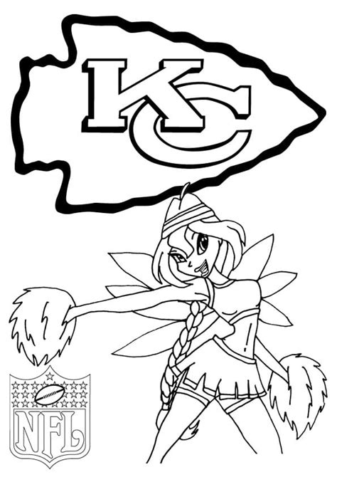 Print Kansas City Chiefs Coloring Page Free Printable Coloring Pages