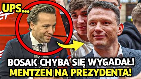 BOSAK SIĘ WYGADAŁ TO SŁAWOMIR MENTZEN BĘDZIE KANDYDATEM NA PREZYDENTA