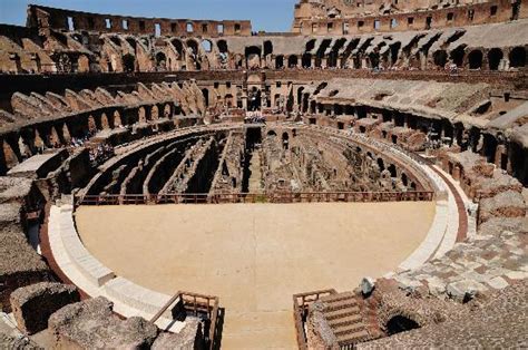Partial Reconstruction Of The Arena Floor Bild Från Colosseum Rom Tripadvisor